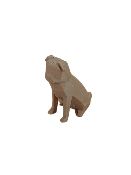 low poly pug dog by lake-dee-printer | Download free STL model ...