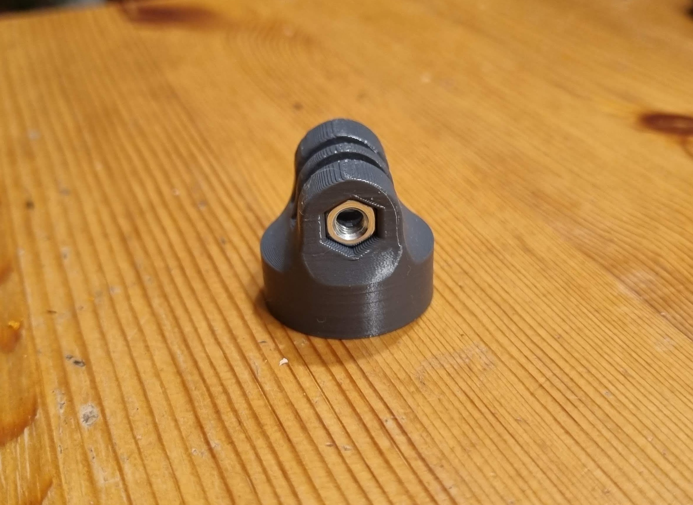 GoPro mount base for 1/4" to 3/8" adapter by VSP | Download free STL ...