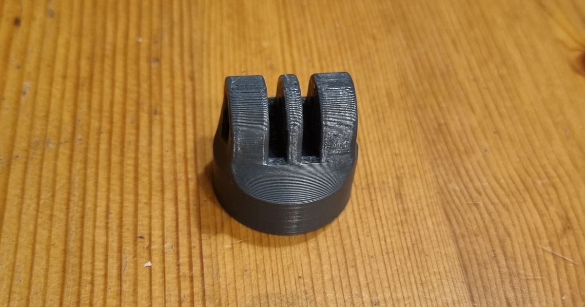GoPro mount base for 1/4" to 3/8" adapter by VSP | Download free STL ...
