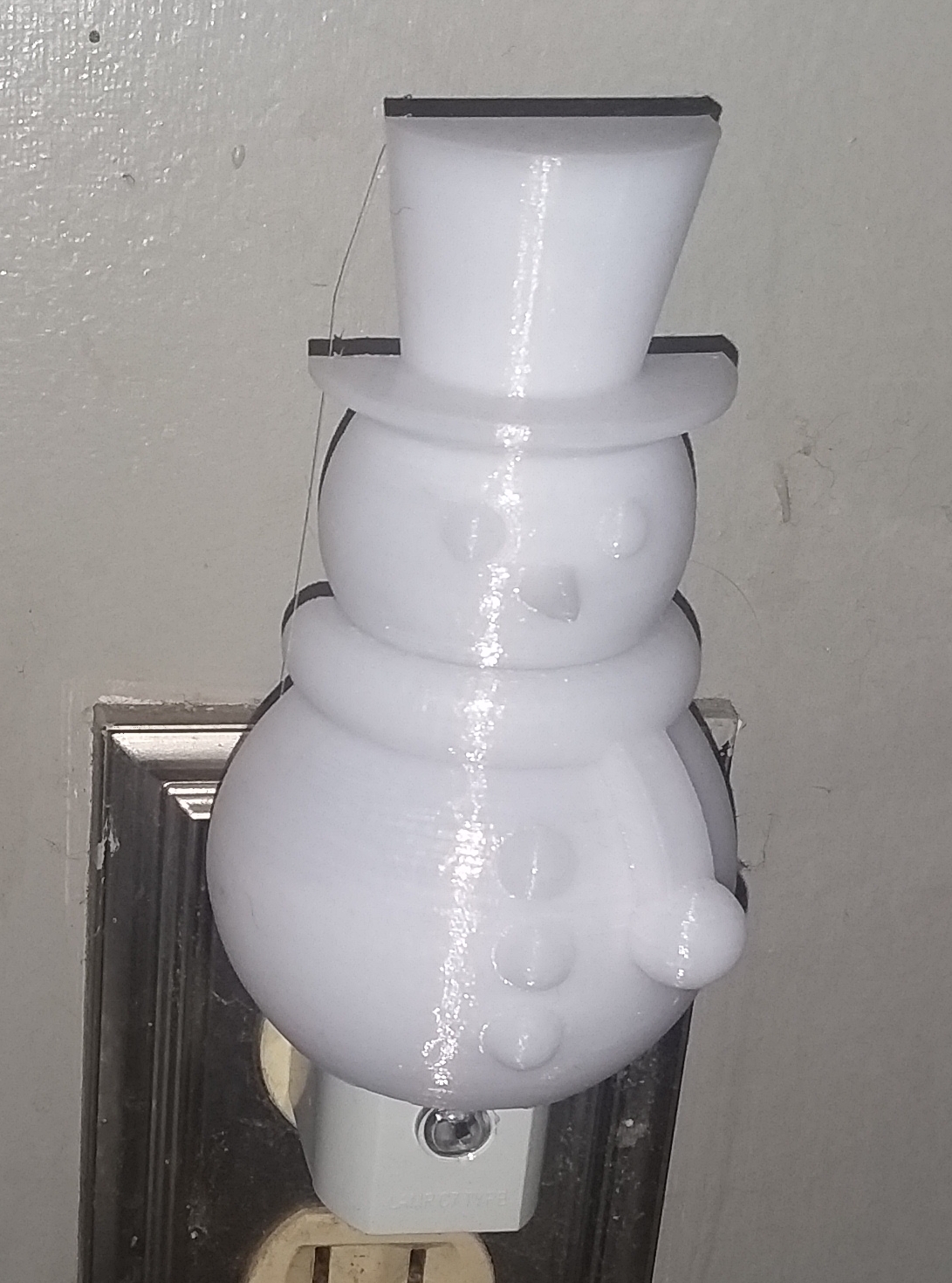 Snowman night light by B&B TECH | Download free STL model | Printables.com