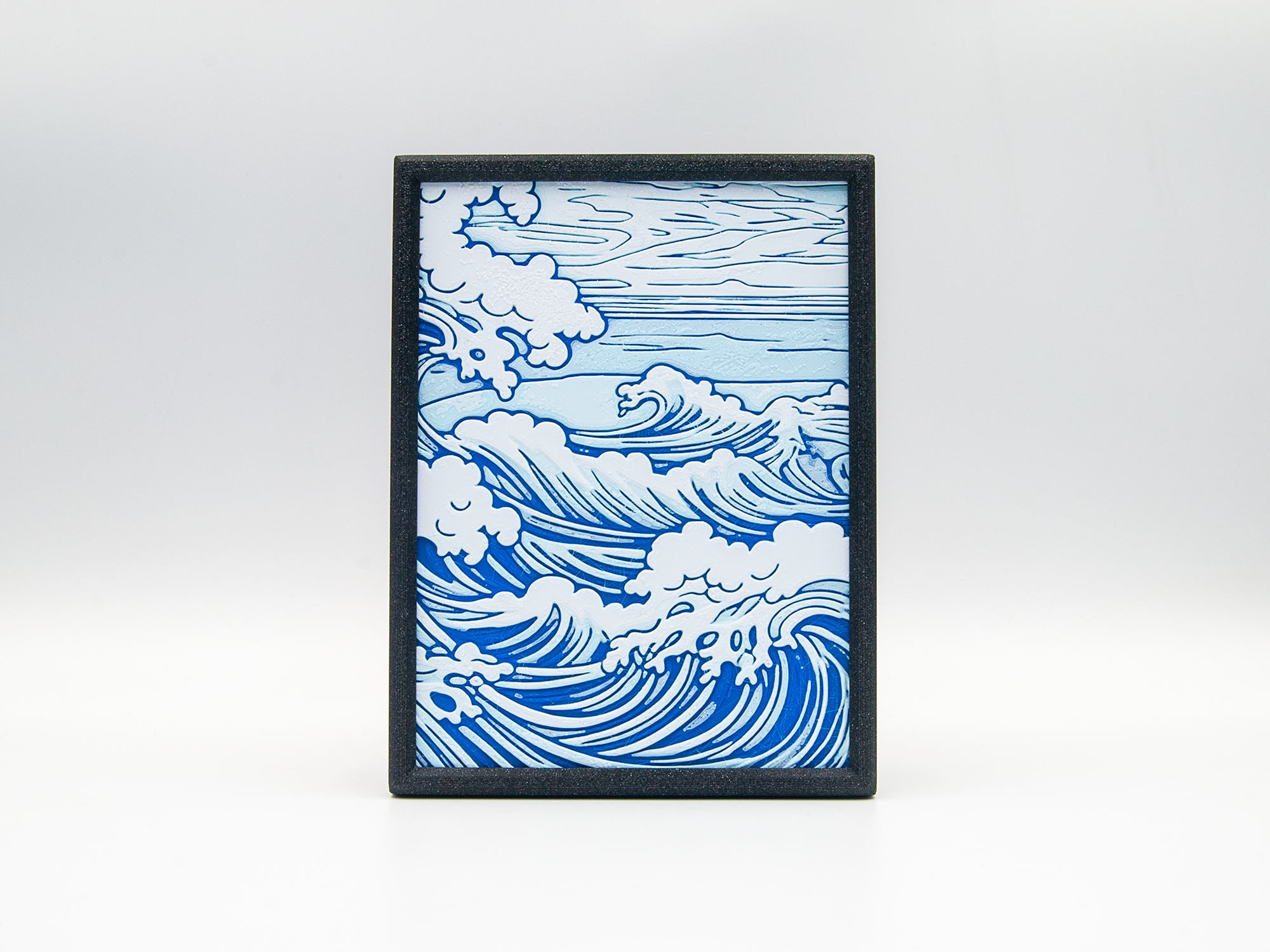 Wave Frame - Hueforge by Bamingo Design | Download free STL model ...