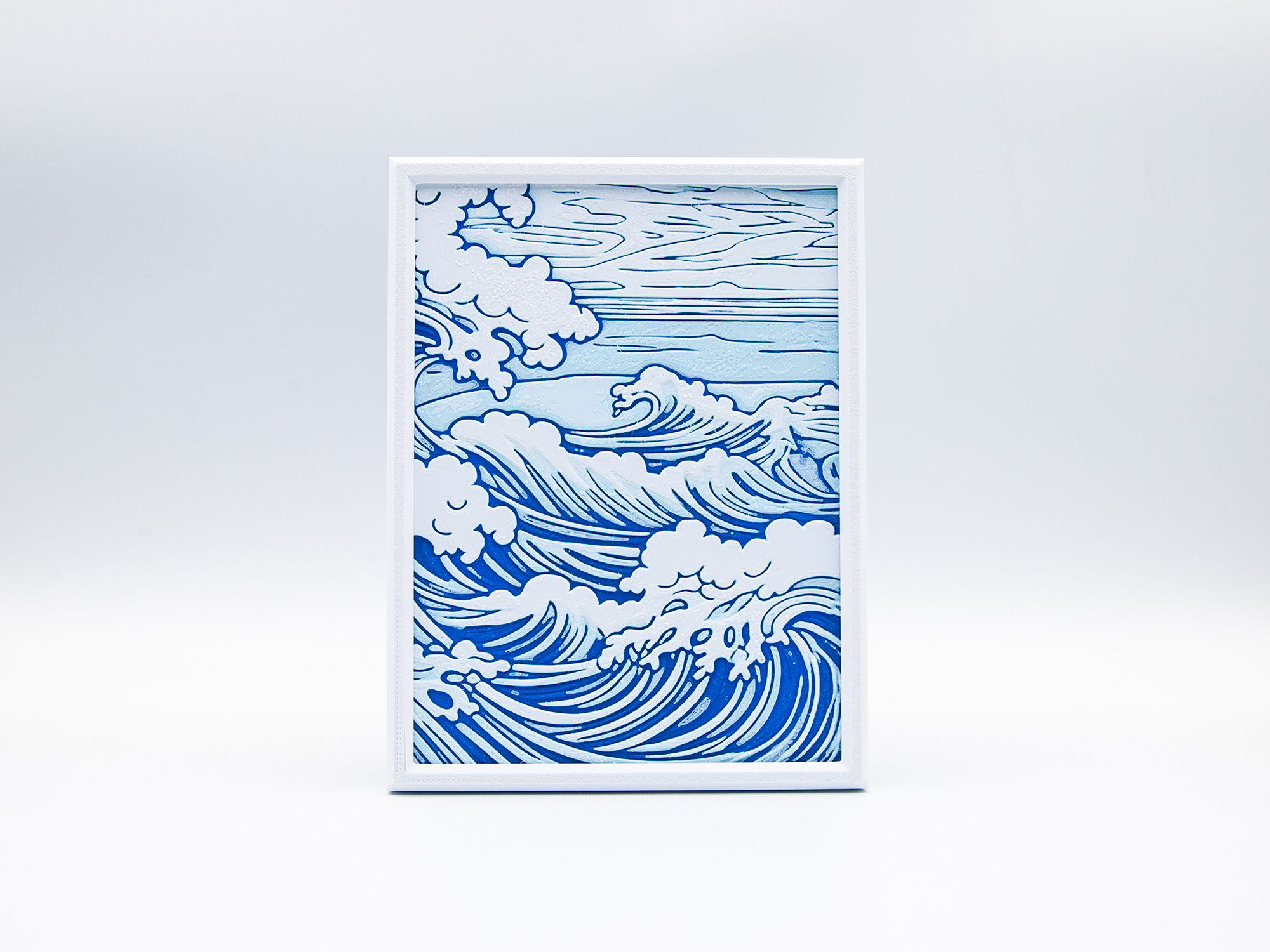 Wave Frame - Hueforge by Bamingo Design | Download free STL model ...