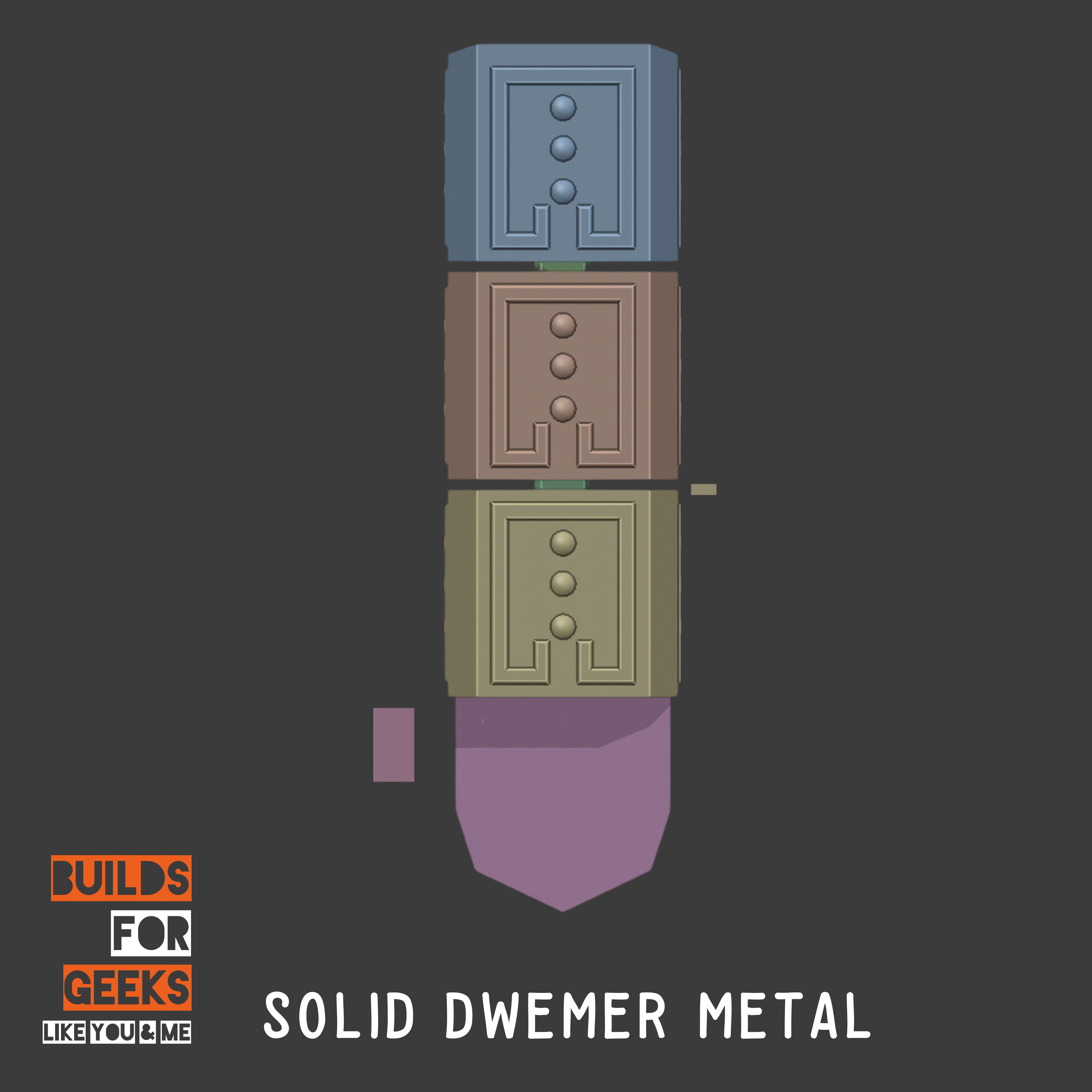 Solid Dwemer Metal by Builds for geeks | Download free STL model ...