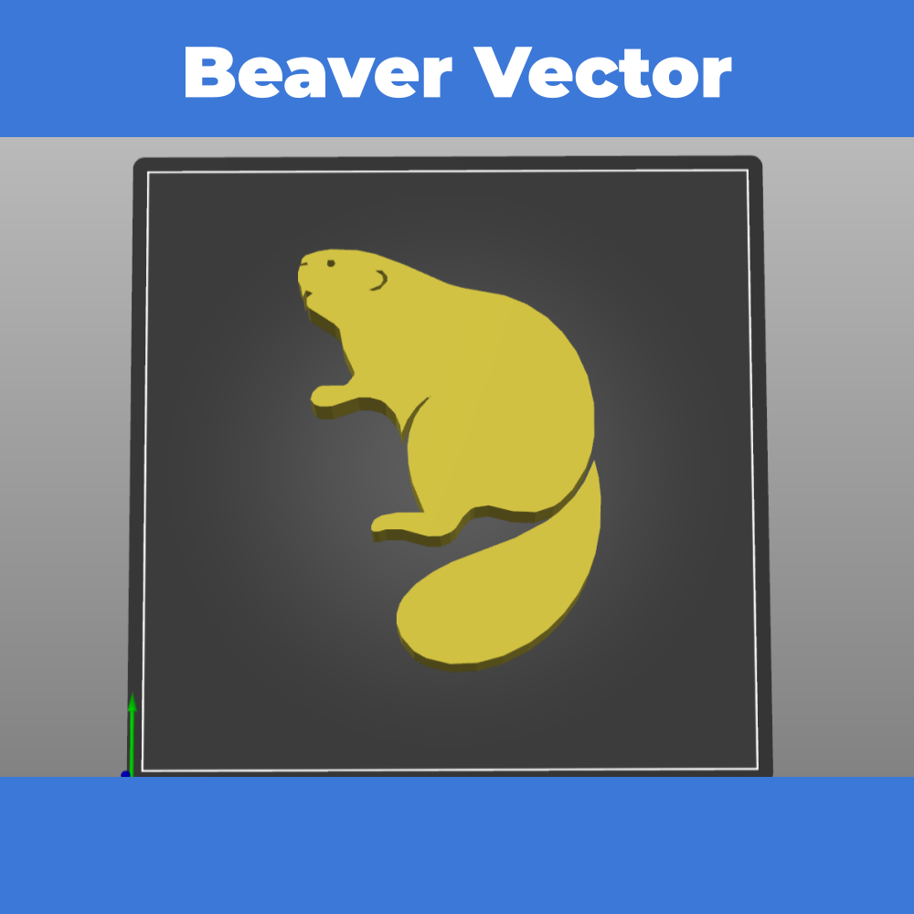 Beaver Vector by Fame Models | Download free STL model | Printables.com