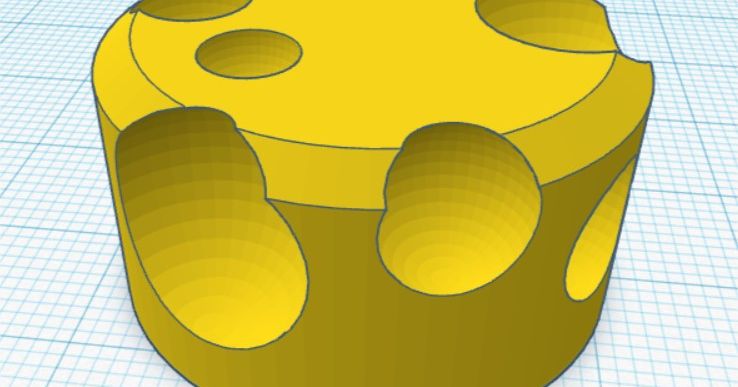 cheese knob 6mm by Bartosz Niedziałkowski | Download free STL model ...