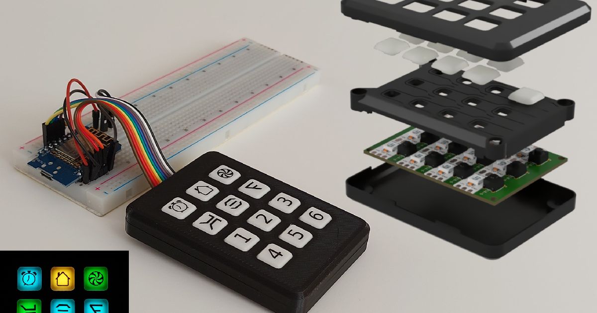 Backlit keypad by MartinP | Download free STL model | Printables.com
