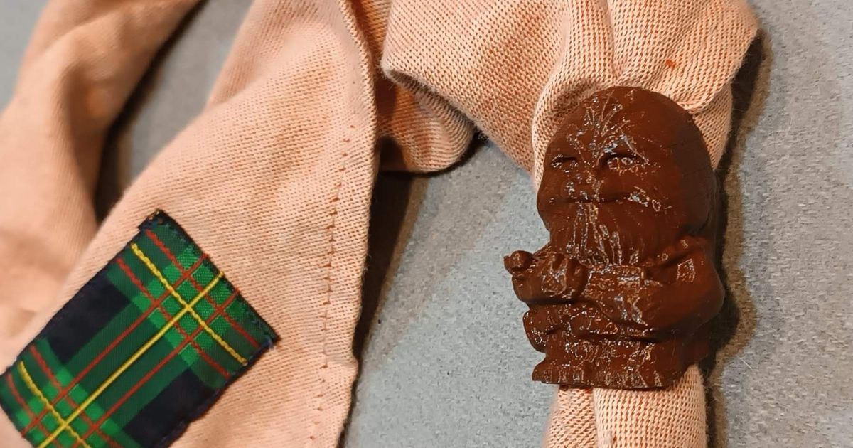 Adorable Chewbacca (Chewy) Scout Woggle by Baloo 3D | Download free STL ...