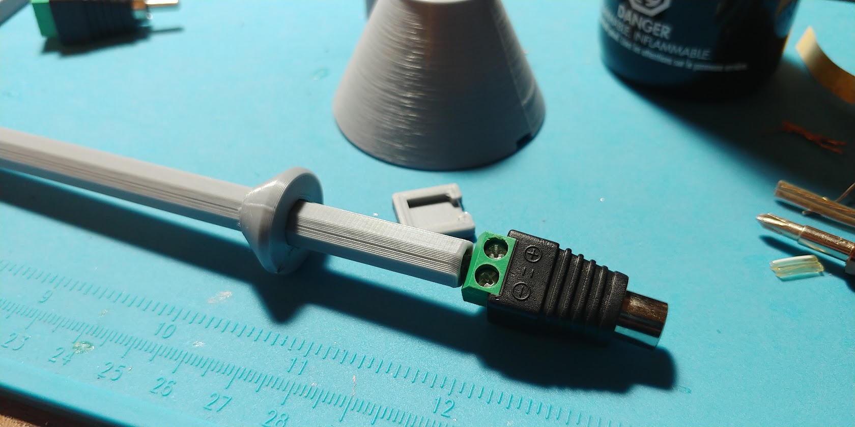 Detachable Slot Car Track Light Post for 12v LED strips by MrFlippant ...