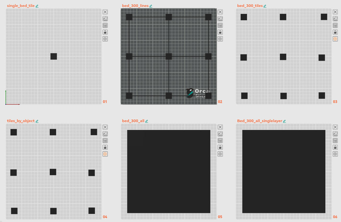 300x300 First layer calibration. Bed Tiles by Moixo | Download free STL ...