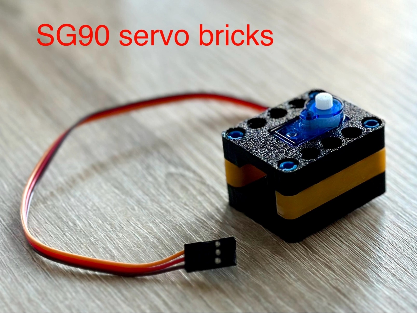 Brick servo SG90 holder by 3Dmar | Download free STL model | Printables.com