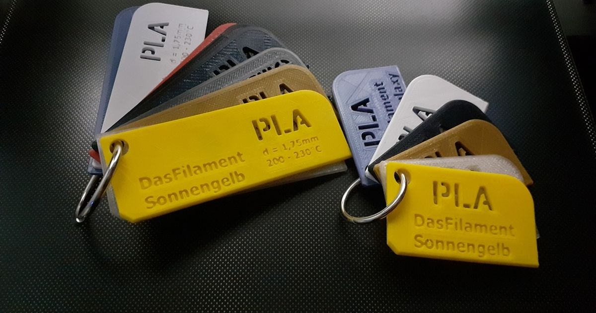 Filament Color Sample (M & S) by erdnaskram | Download free STL model ...