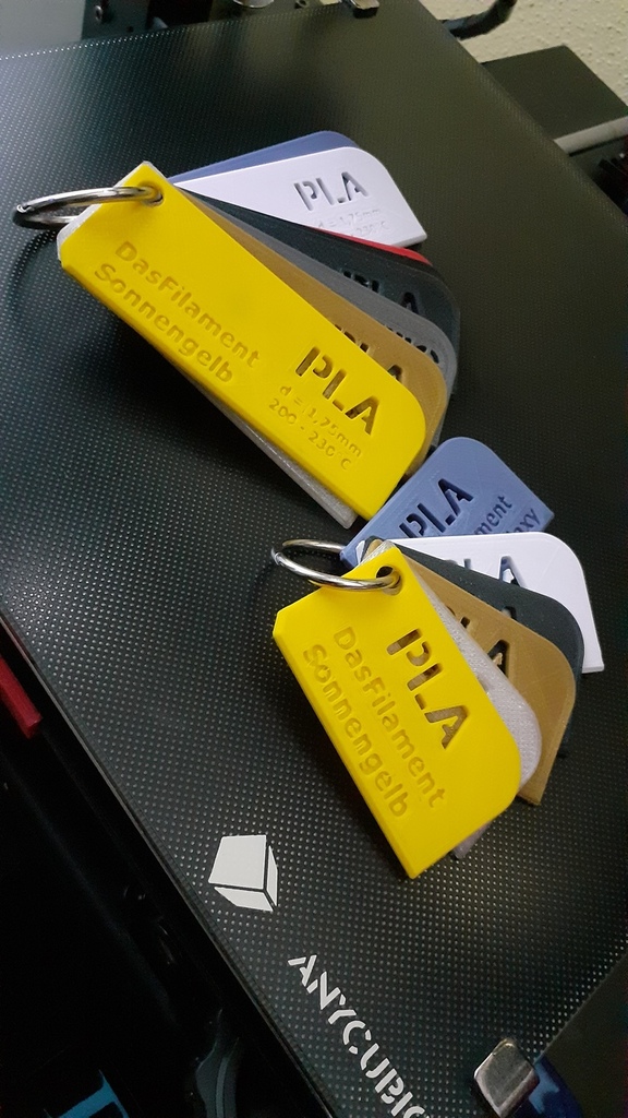 Filament Color Sample (M & S) by erdnaskram | Download free STL model ...