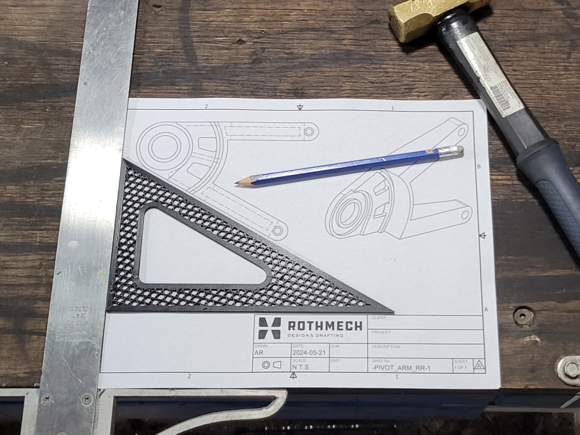 Drafting Triangle by Garage_Tinkerer | Download free STL model ...