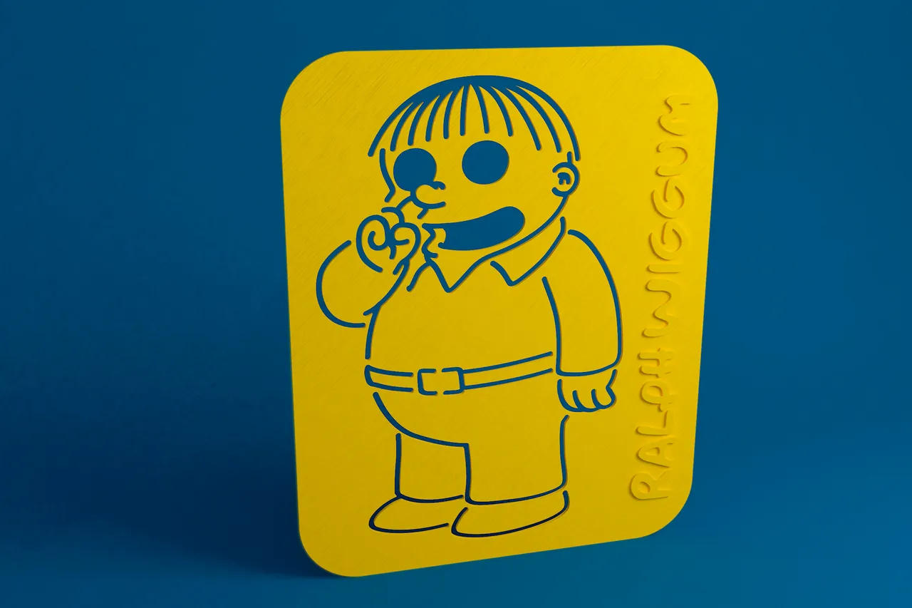 Ralph Wiggum Drawing template by Nickomc29 | Download free STL model ...