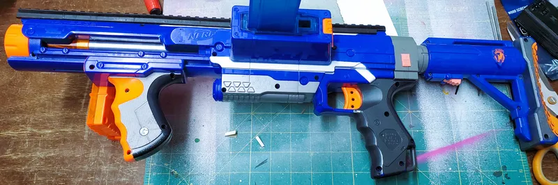 NERF RAMPAGE PRO X (Half length Conversion Kit 3D Parts) Updated for ...