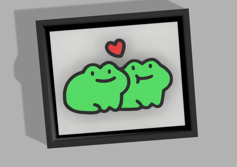 Cute frogs for V day by Martin Unyi | Download free STL model ...