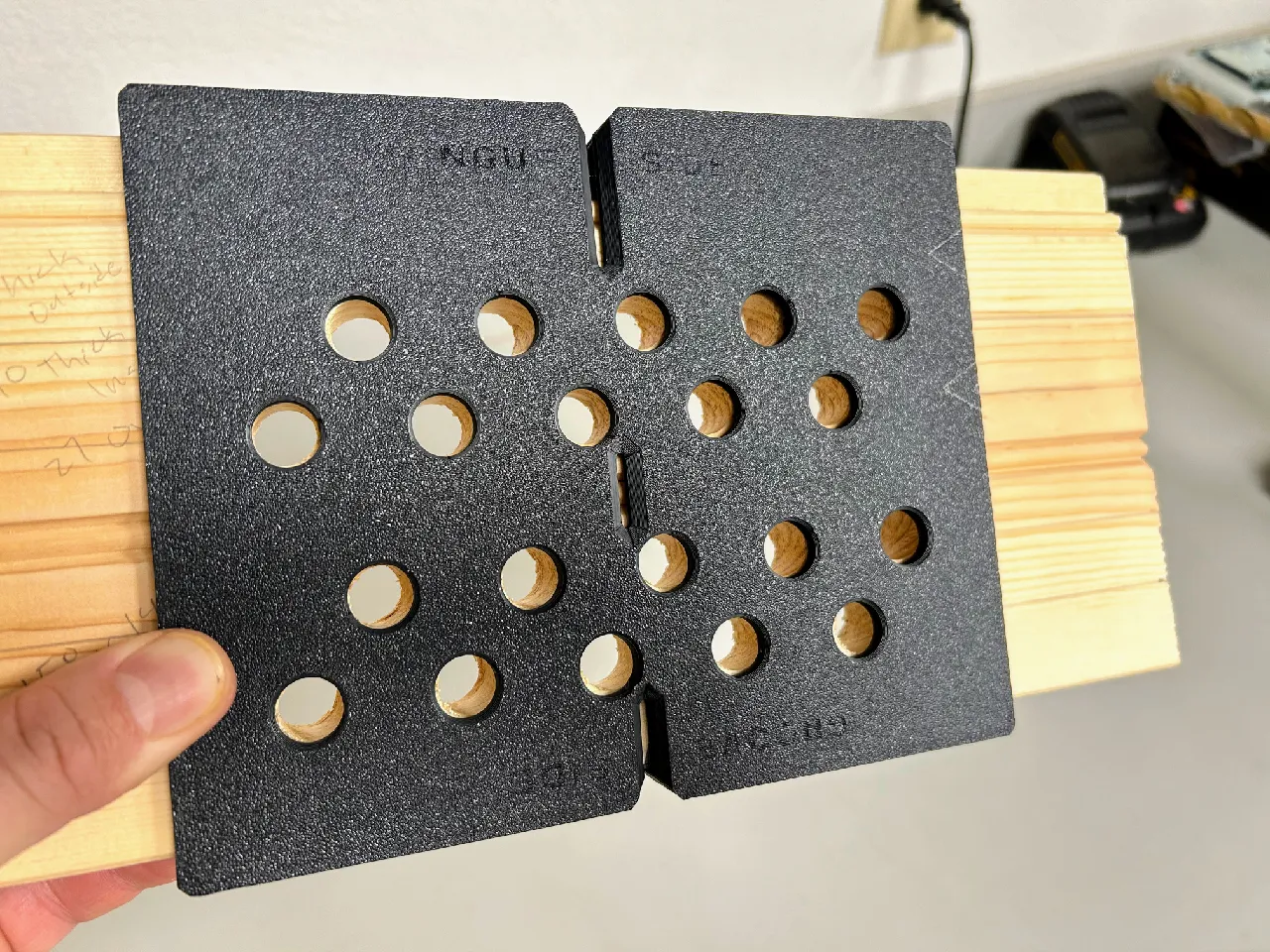 Hole/Drill Guide for Wood Soffit Vents by cl@ytr0n | Download free STL ...