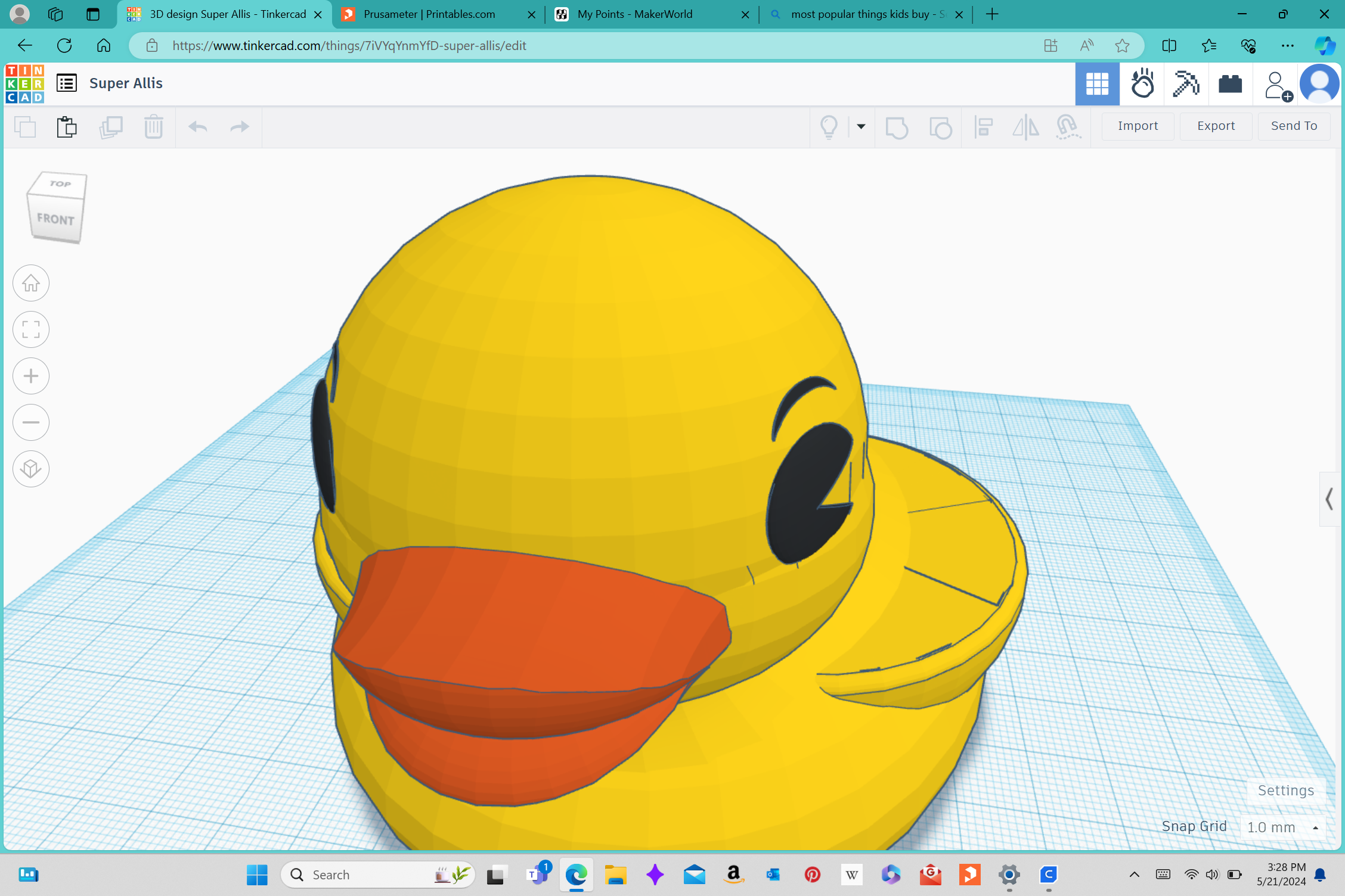 Very large floating ducky por Paige’s Prints | Descargar modelo STL ...