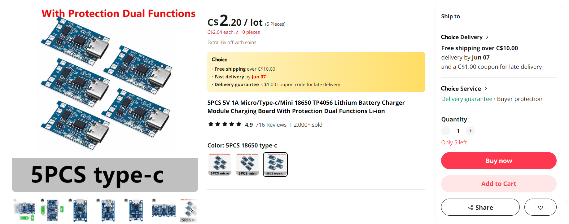 18650 Charging Board Case USB C TP4056 by Tristan Stomp | Download free ...