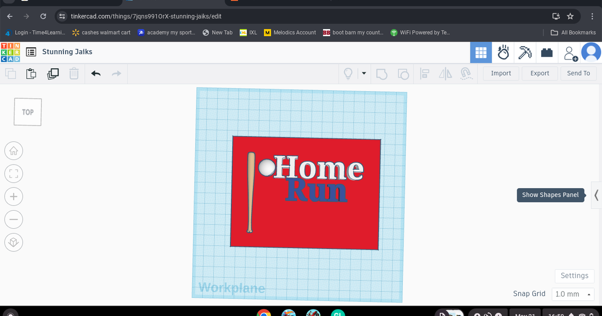 home run sign! by USA BOY | Download free STL model | Printables.com