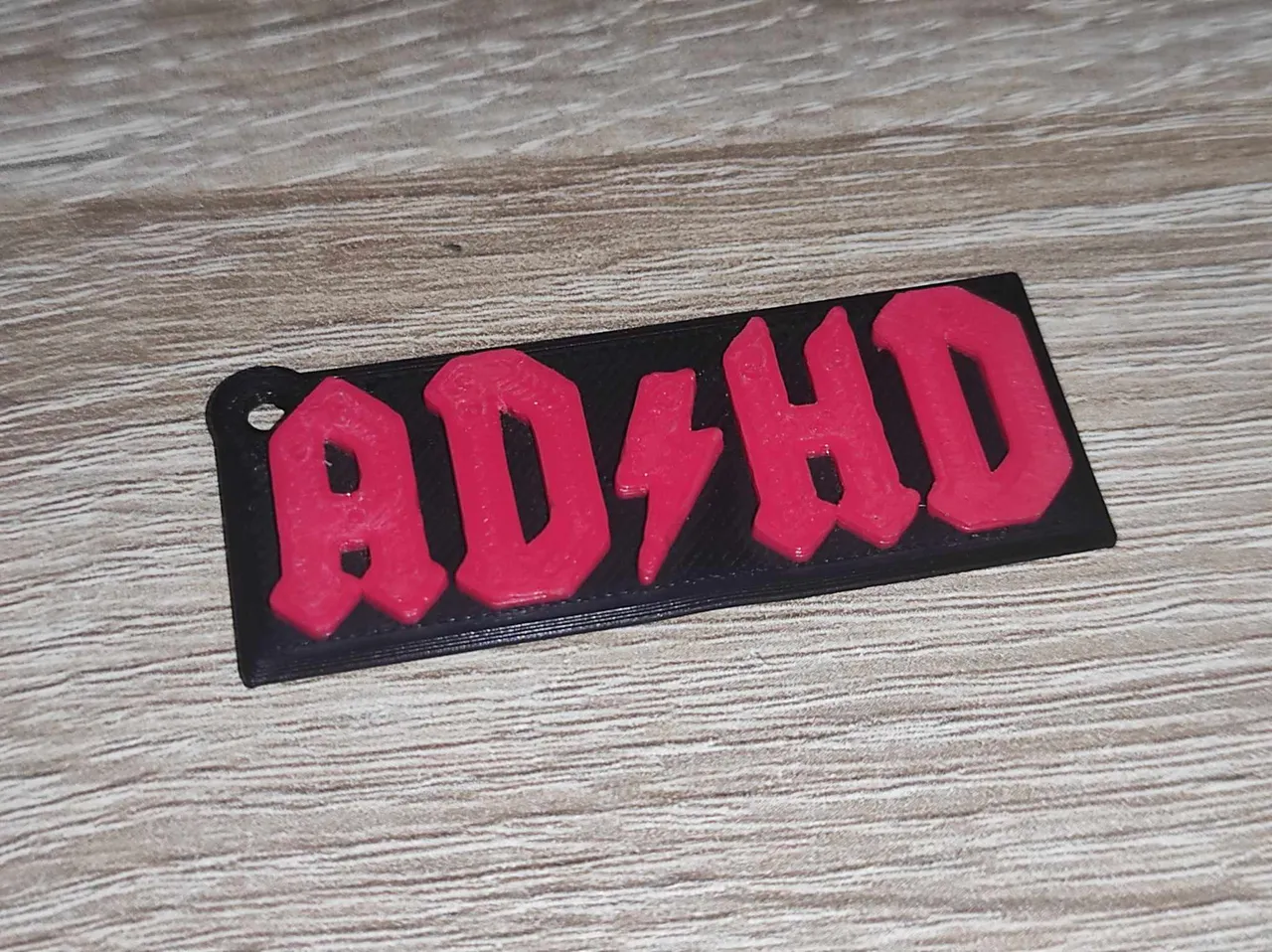 ADHD keychain (fixed hole remix) by Fragaile | Download free STL model ...