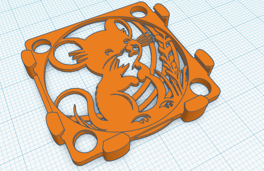 Mouse fan cover MK4 by Nina Máčová | Download free STL model ...