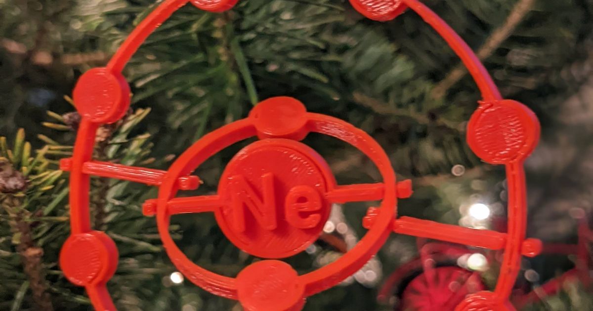 Atom Ornament - Quick Print by Galadriel | Download free STL model ...