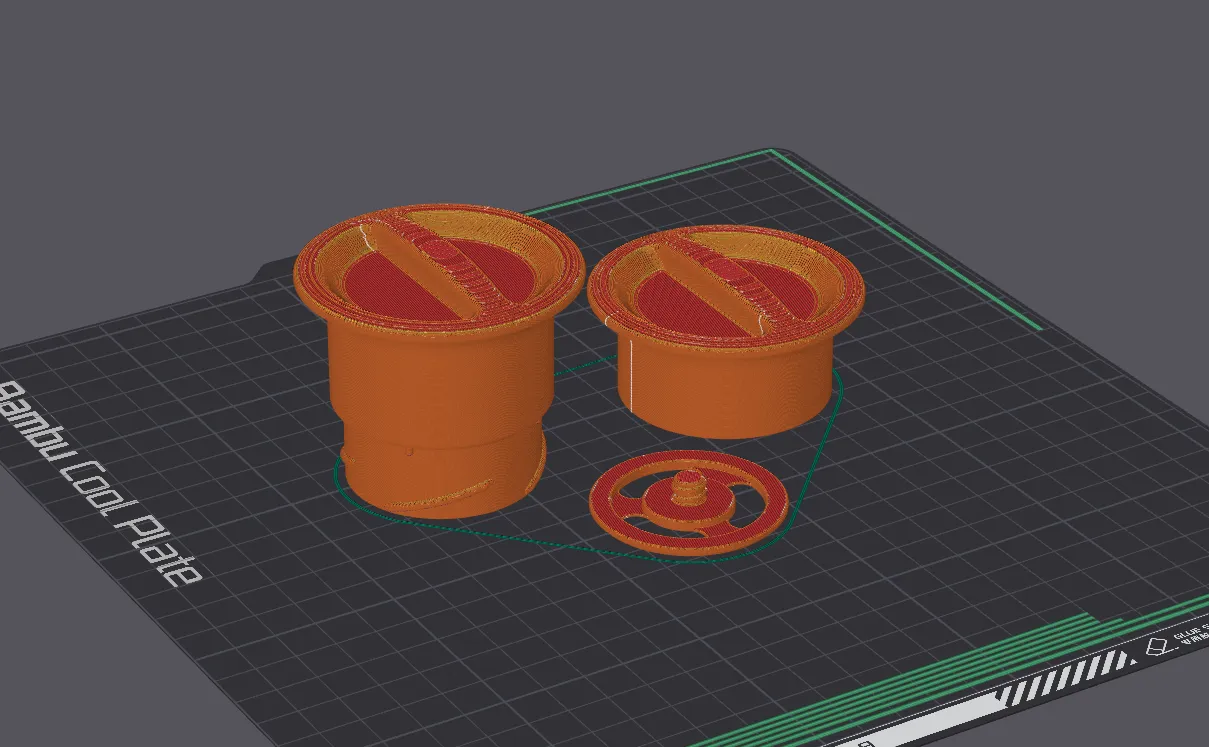 Universal Spool Weight for Bambu AMS by foxtolfo red | Download free ...