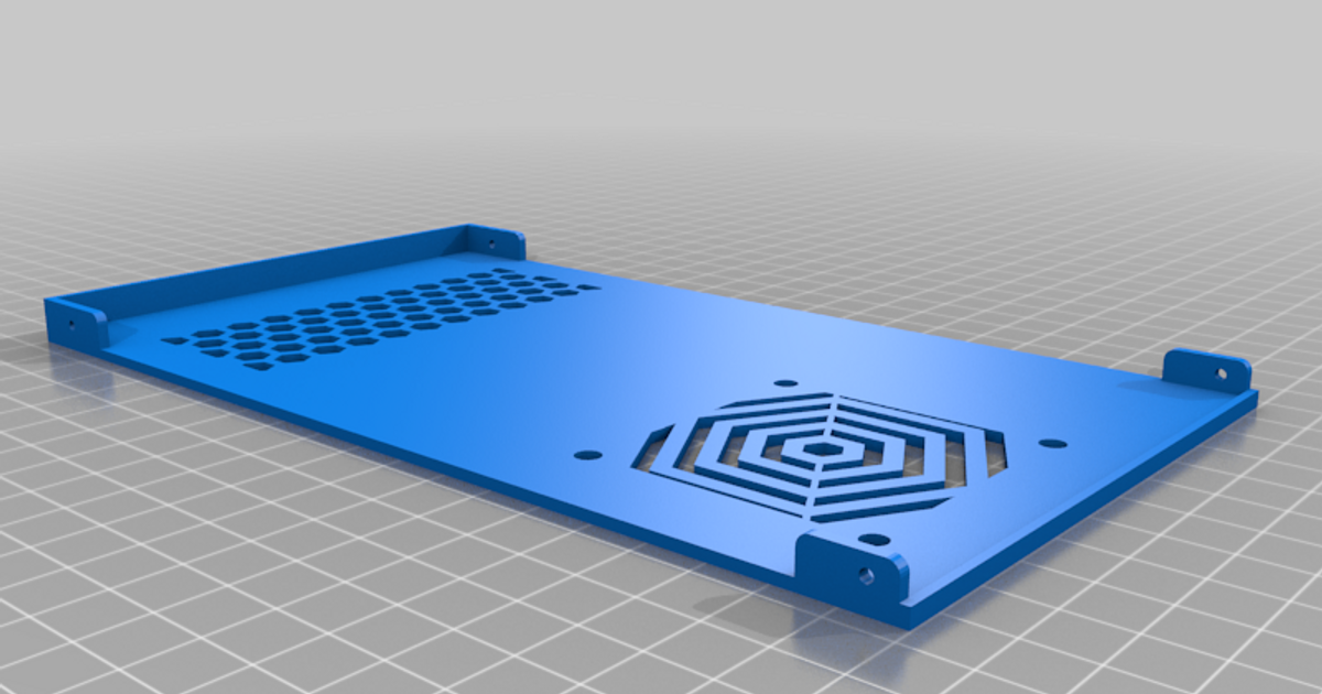 Honeycomb PSU/FAN Design, 50mm fan by FDesigns | Download free STL ...