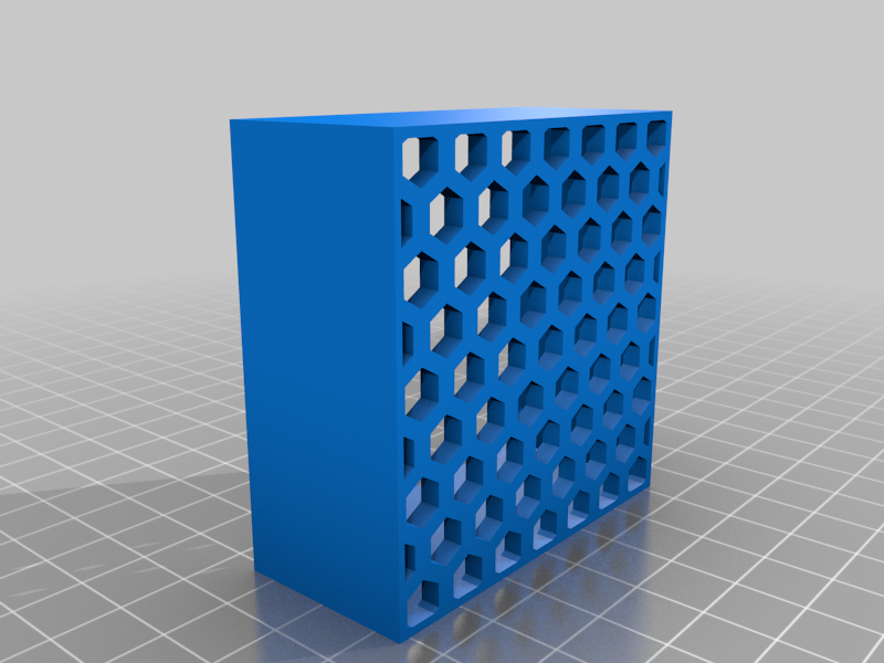 Honeycomb PSU/FAN Design, 50mm fan by FDesigns | Download free STL ...