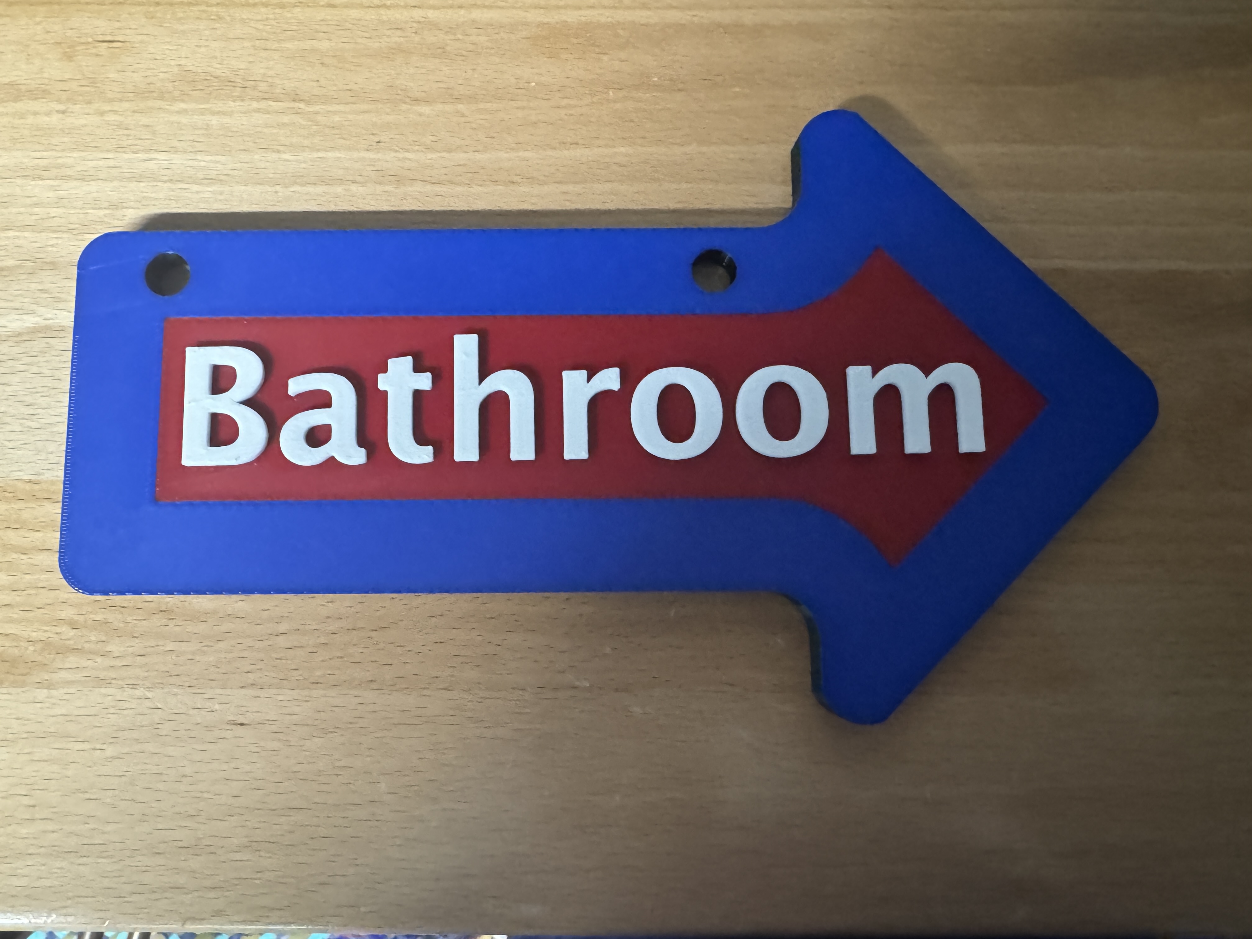 Bathroom Directional Signs by ajnova75 | Download free STL model ...
