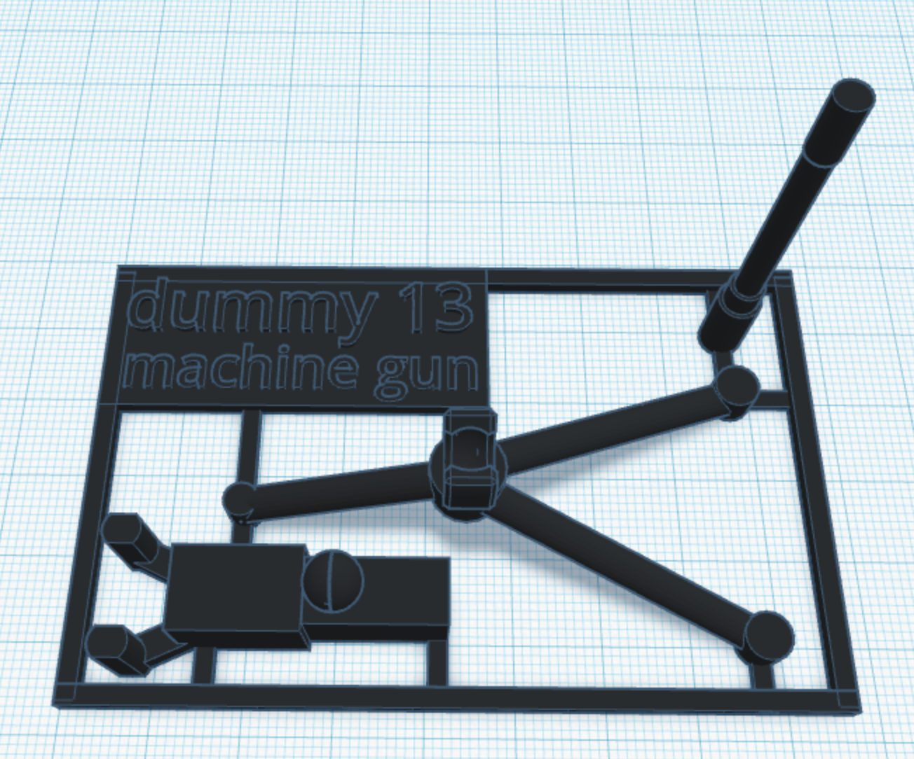 dummy 13 machine gun 2.0 by Random-name | Download free STL model ...