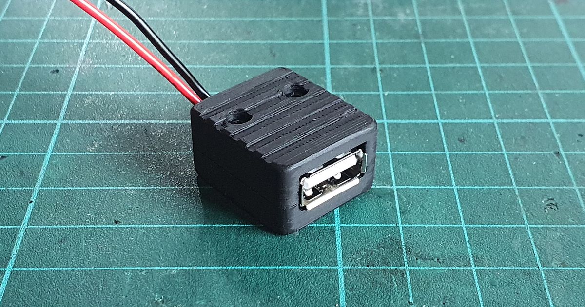 Snap-in USB Female Breakout Board Cover by Simply Maker | Download free ...