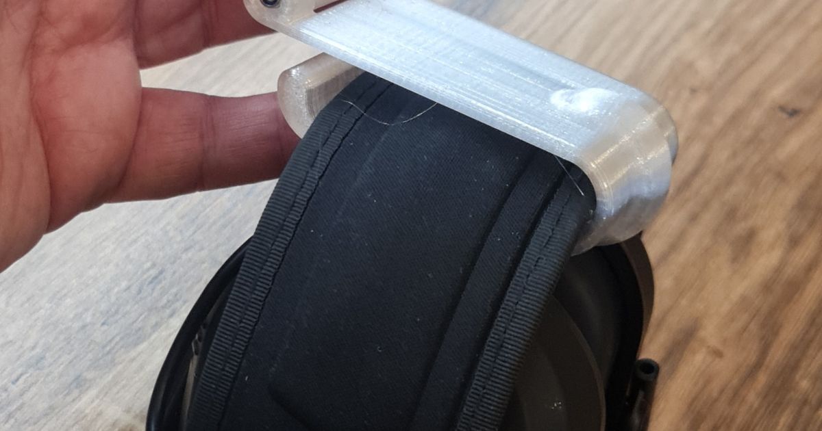Earmuffs belt holder by Holuboy | Download free STL model | Printables.com