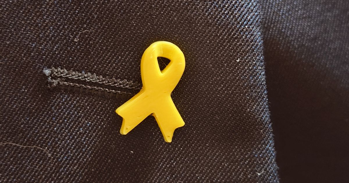 Bring them home ribbon pin by Tomáš Pezl | Download free STL model ...