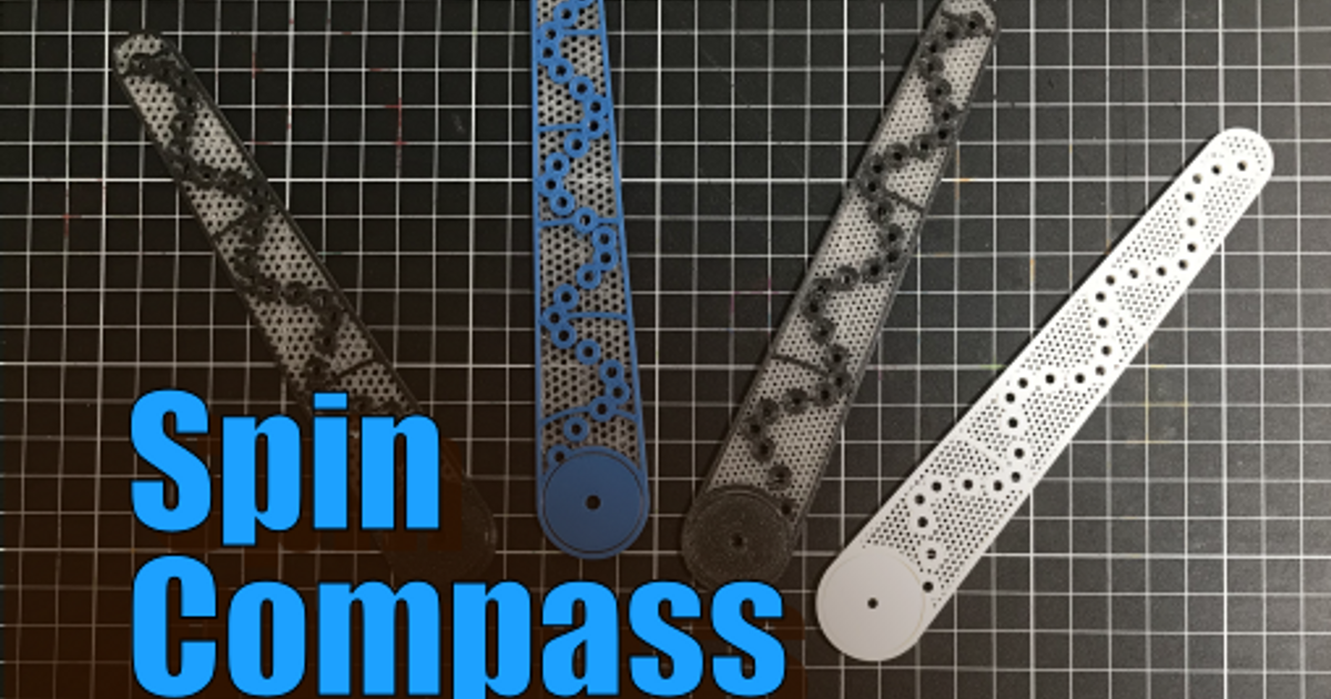 Spin Compass by Point3333 | Download free STL model | Printables.com