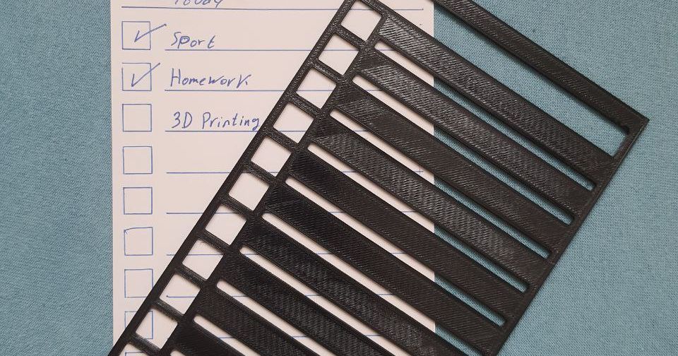 Notes List To Do 150 x 110 by A3J Print | Download free STL model ...