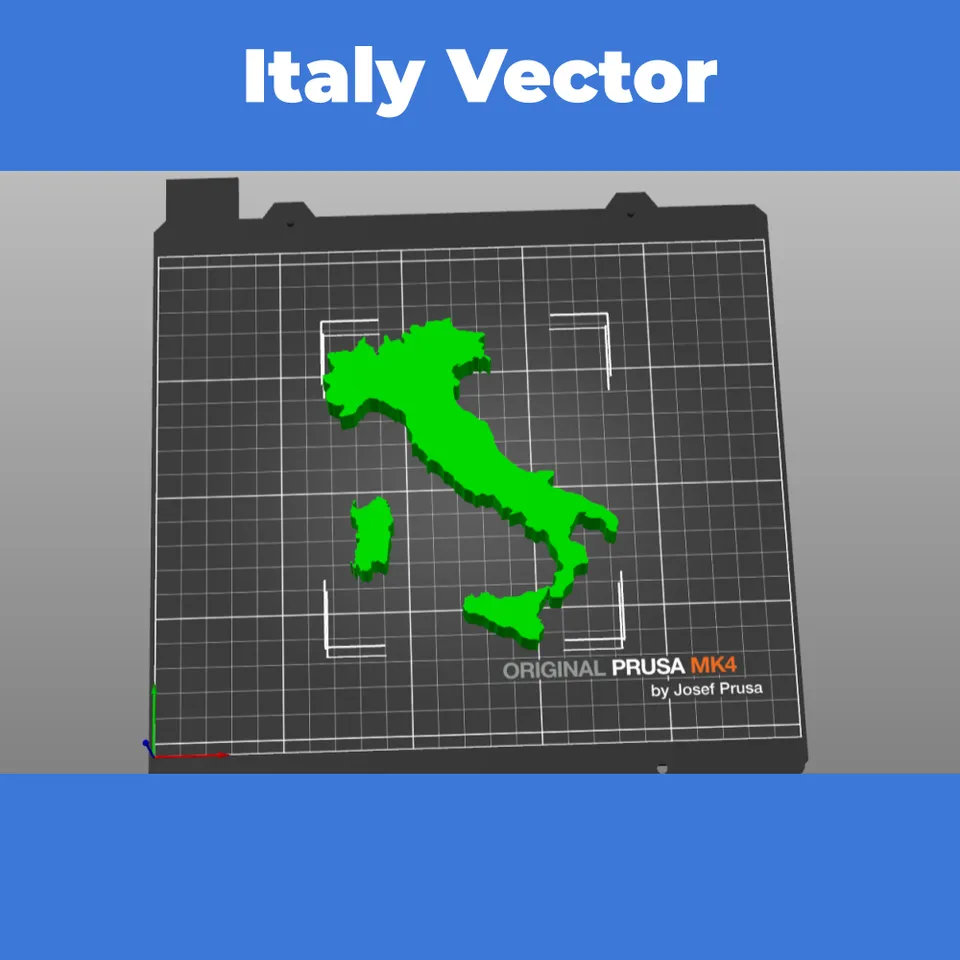 Italy Vector by Fame Models | Download free STL model | Printables.com