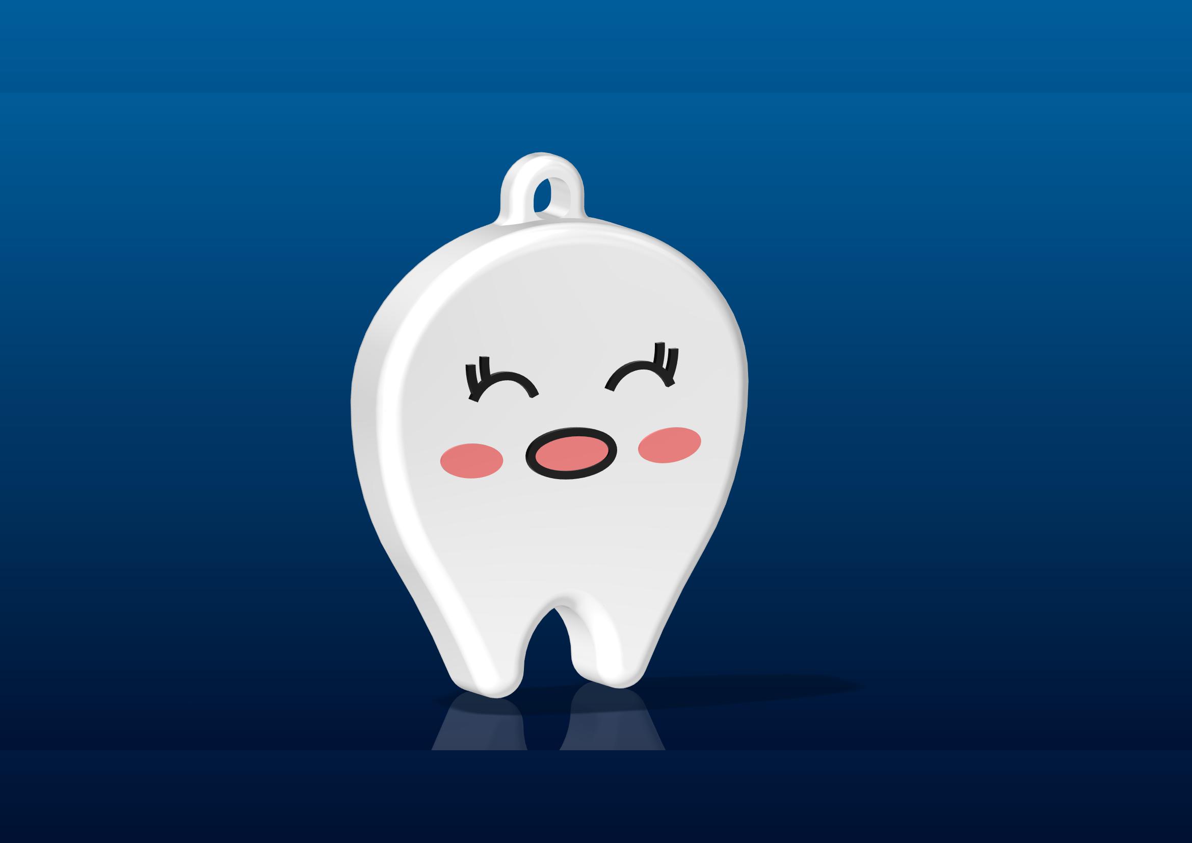 Tooth Keychain by Javar | Download free STL model | Printables.com