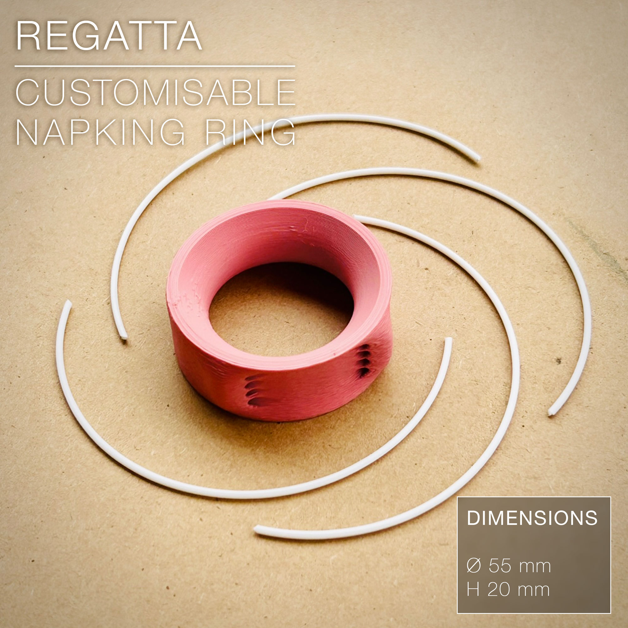 REGATTA | customisable Napkin Rings by Charles Regaud | Printables Store