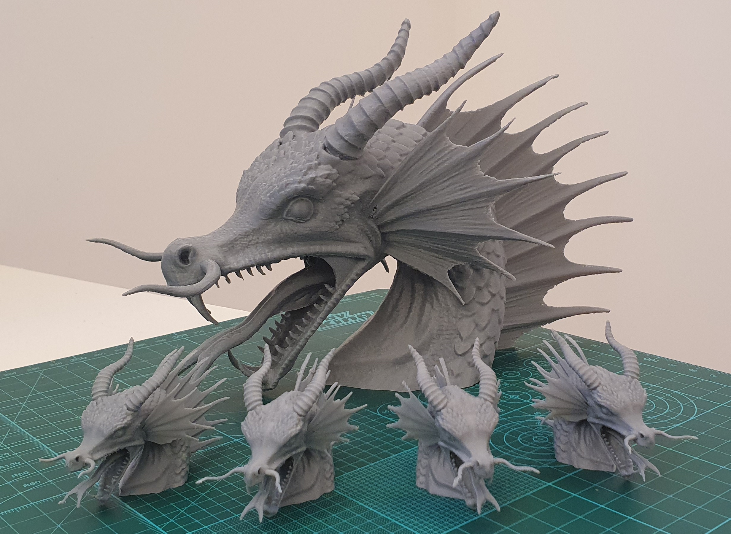 Aquatic Dragon head by Raskal | Download free STL model | Printables.com
