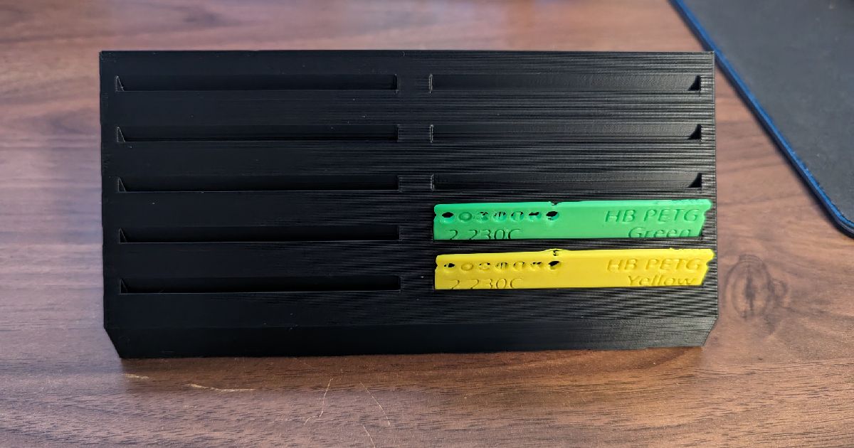 Filament Swatch Shelf by UrbanSparkey543 | Download free STL model ...