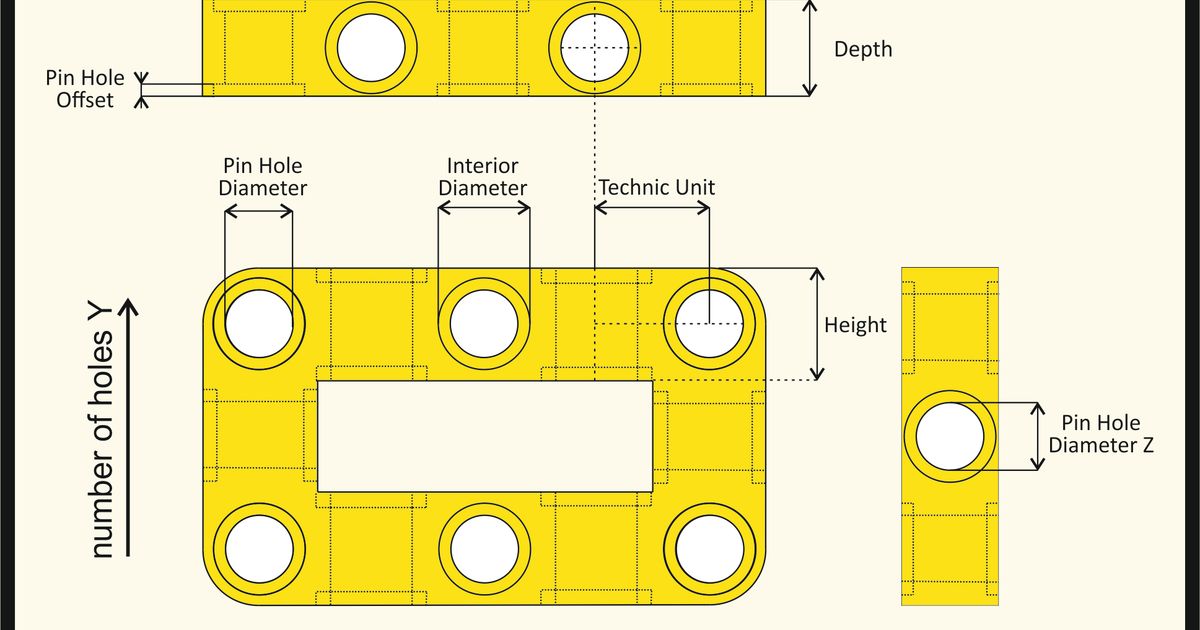 Lego Technic Frame Type B By Pimpusław Download Free Stl Model