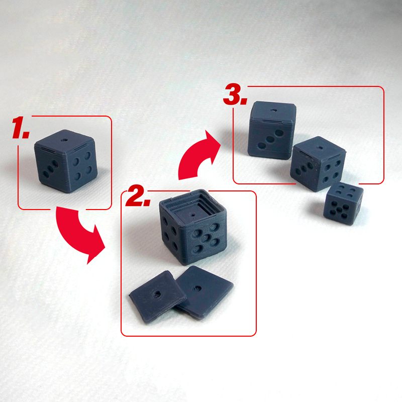 THREE DICE IN ONE by FORJ | Download free STL model | Printables.com