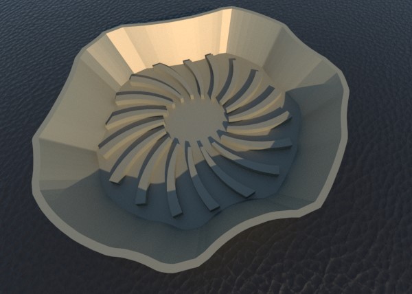 Orchid stone vase saucer by squelch | Download free STL model ...