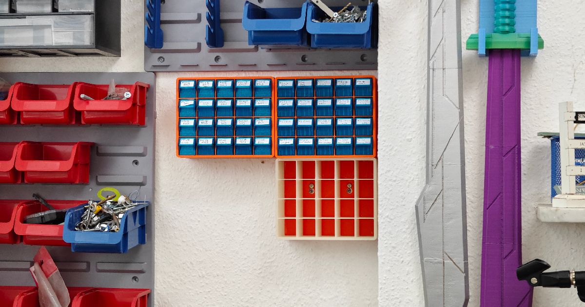 Small screw organiser (wall mountable) by Dom Lamberti | Download free ...