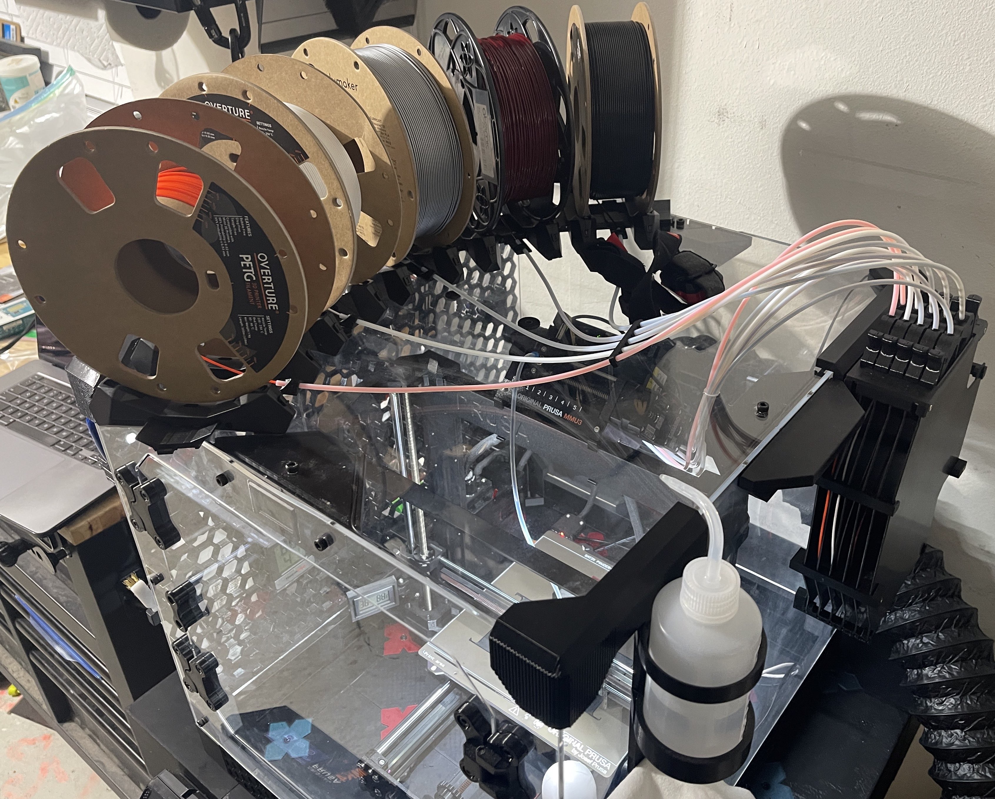 Delack Enclosure MMU3 Cassette Buffer Corner Mount and Braces by wbsp ...