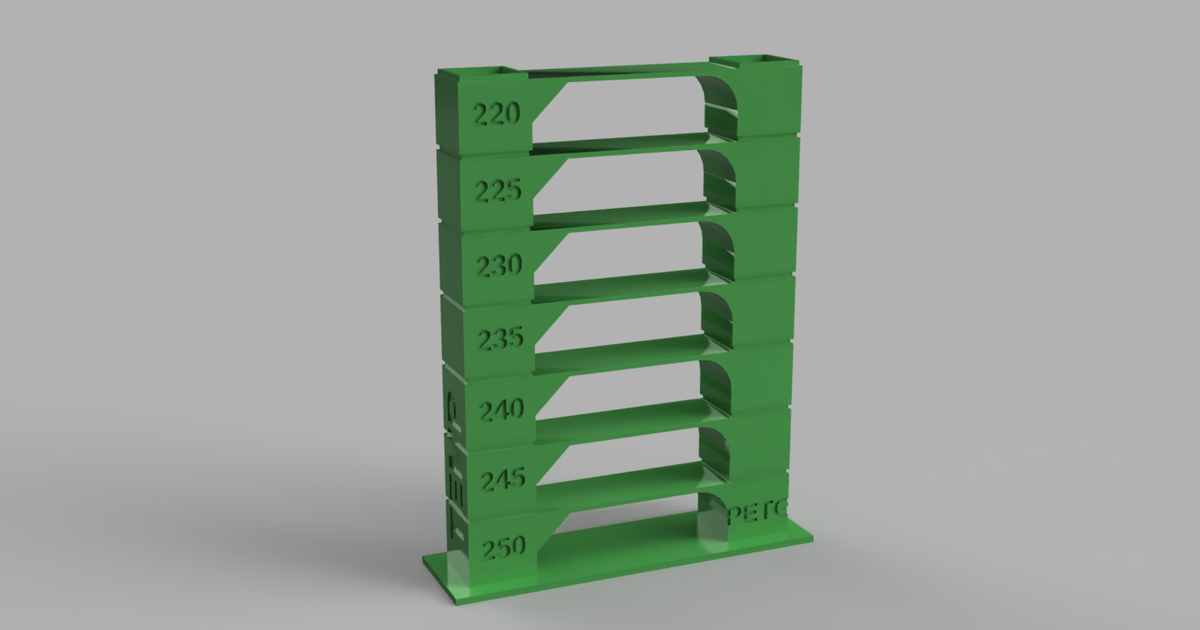 Temperature Tower PETG by UbePrint3D | Download free STL model ...