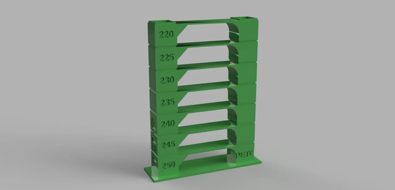 Temperature Tower PETG by UbePrint3D | Download free STL model ...