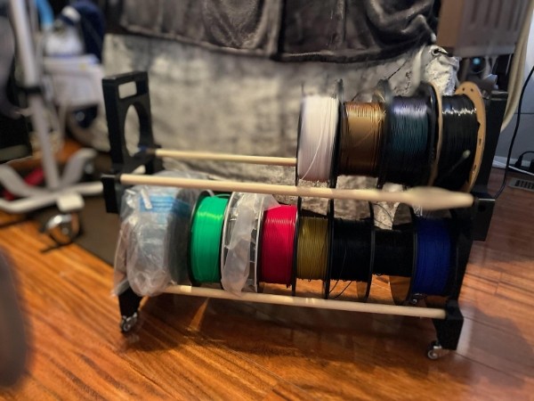 Wheeled Filament Storage Rack by wingsfan13 | Download free STL model ...